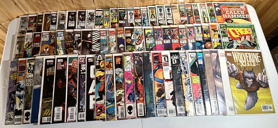 SHORT BOX Lot of 119 Comic Books Star Wars Spawn Captain America #1's ...