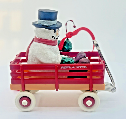 NEW Radio Flyer Ornament Collection #121 “Snowman Rides In A Town And ...