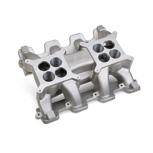 Holley Intake Manifold 300-120; Cathedral Port Dual Quad 1500-7000 for ...