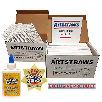 Paper Straws Artstraws Mini School Bulk Pack White Art Straws Maxi Pack ...