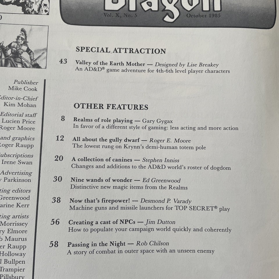 Dragon Magazine (TSR Dungeons & Dragons role-playing aid) issue 102 | eBay