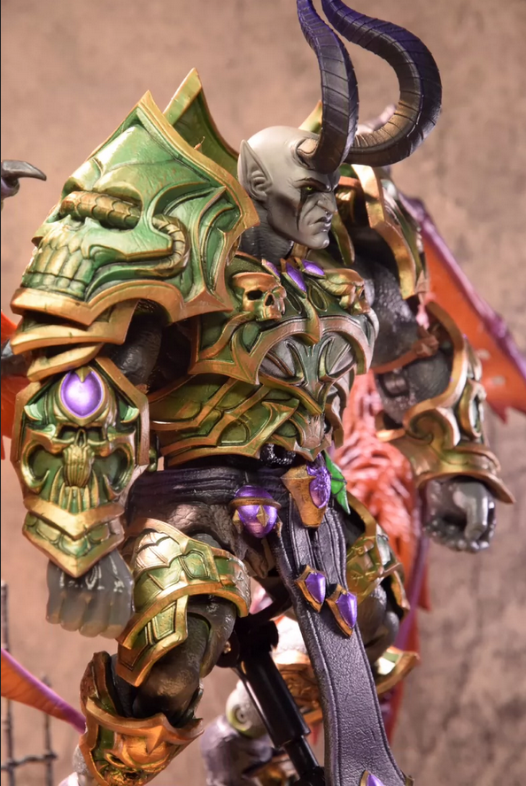 WOW World of Warcraft Dread Lord Mal'Ganis 1/9 scale action figure ...