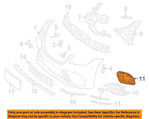 MERCEDES OEM 18-19 S450-Outer Grille Mount Panel Left 2228855001 | eBay