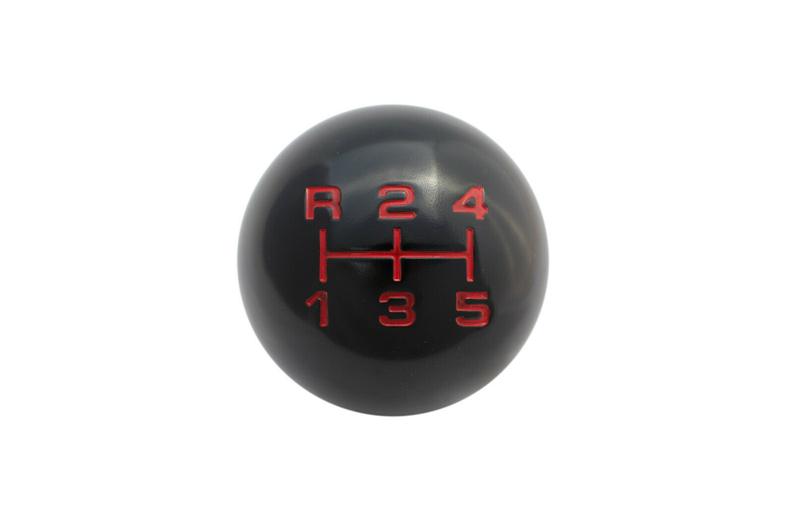 black R1 round gear shift knob 5 speed red for ferrari | eBay