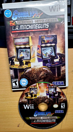 NY Gunblade & LA MachineGuns Arcade shooters (Nintendo Wii) Sega light ...