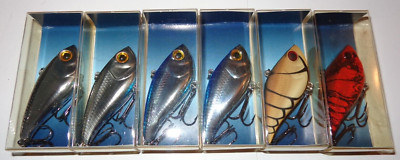 Lot of 6 New Assorted H2O Xpress LCR 1/2oz Lipless Crankbait Fishing ...