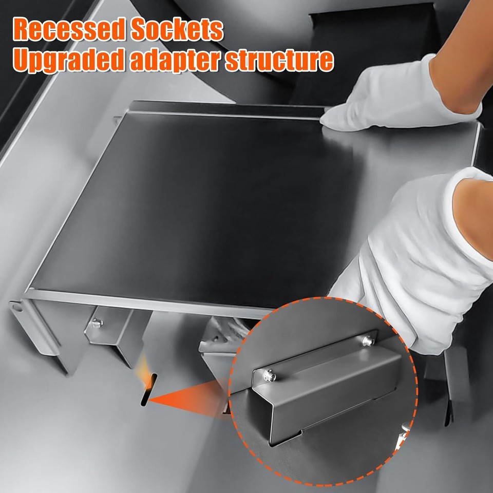 Heavy Duty Steel Heat Baffle Diffuser with Adjustment slot for Traeger ...