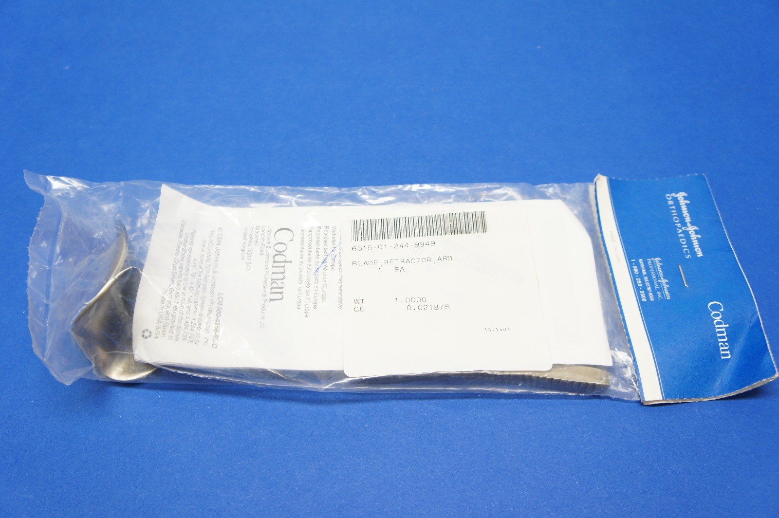 Codman 50-4565 Kelly Retractor Blade Modified 2in. x 1 1/2in | eBay