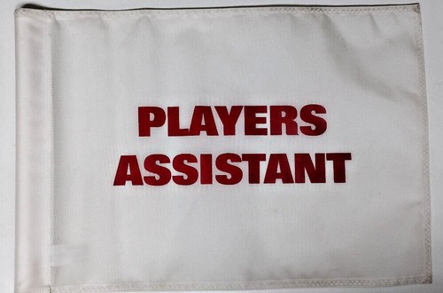 Golf Car Flag 14" x 21", Players Assistant or Marshall | eBay