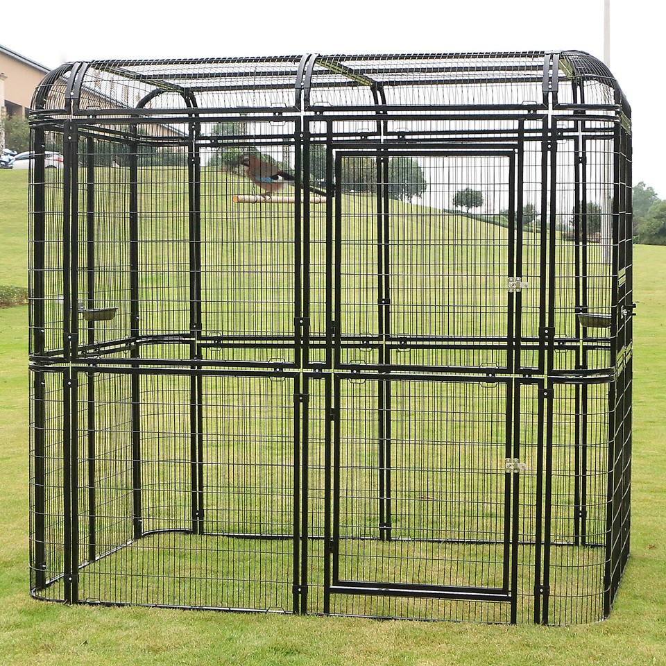 Large Walk in Aviary Bird Cage Parrot Macaw Flight Cage Finch Pet House ...