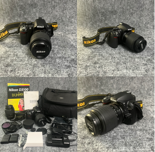 Nikon D3100 Camera - Bundle Multiple Lenses Case Batteries Chargers ...