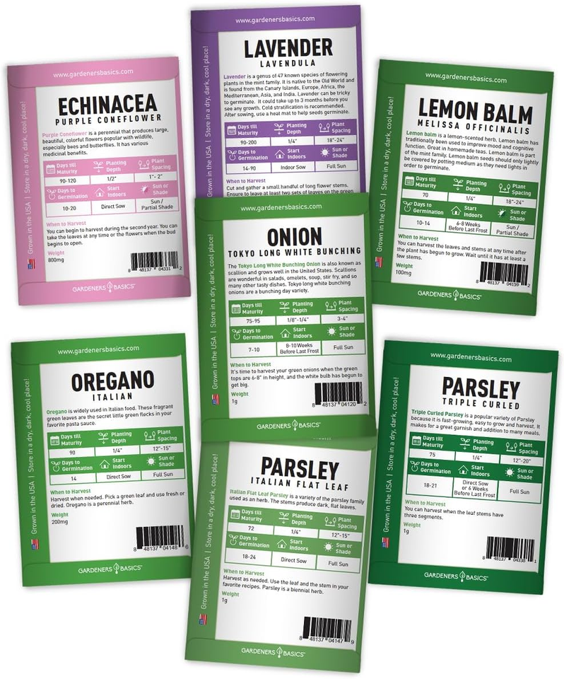 35 Medicinal Herb Seeds Variety Pack – Non-GMO Heirloom Tea & Remedy ...