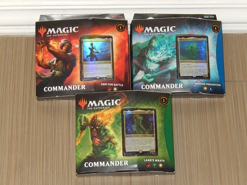 MTG Magic the Gathering Lot Of 3 Commander Deck Box Sets Brand New ...