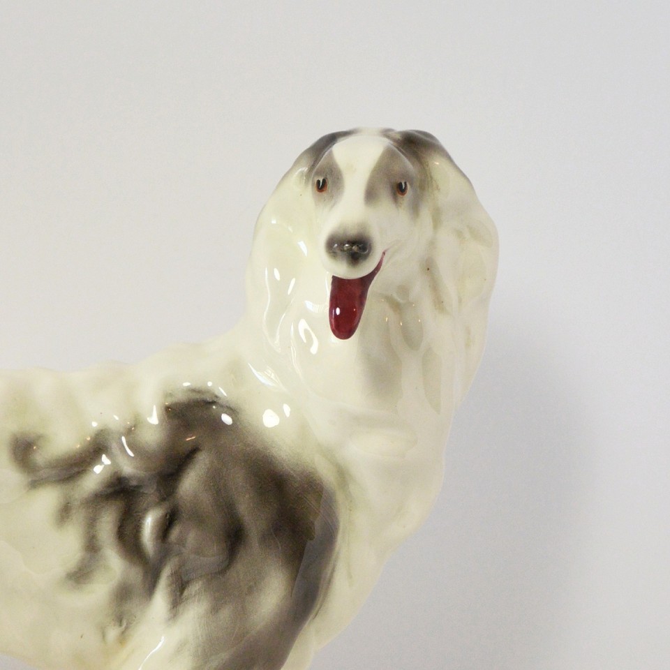 Goldscheider Porcelain Borzoi Dog | eBay