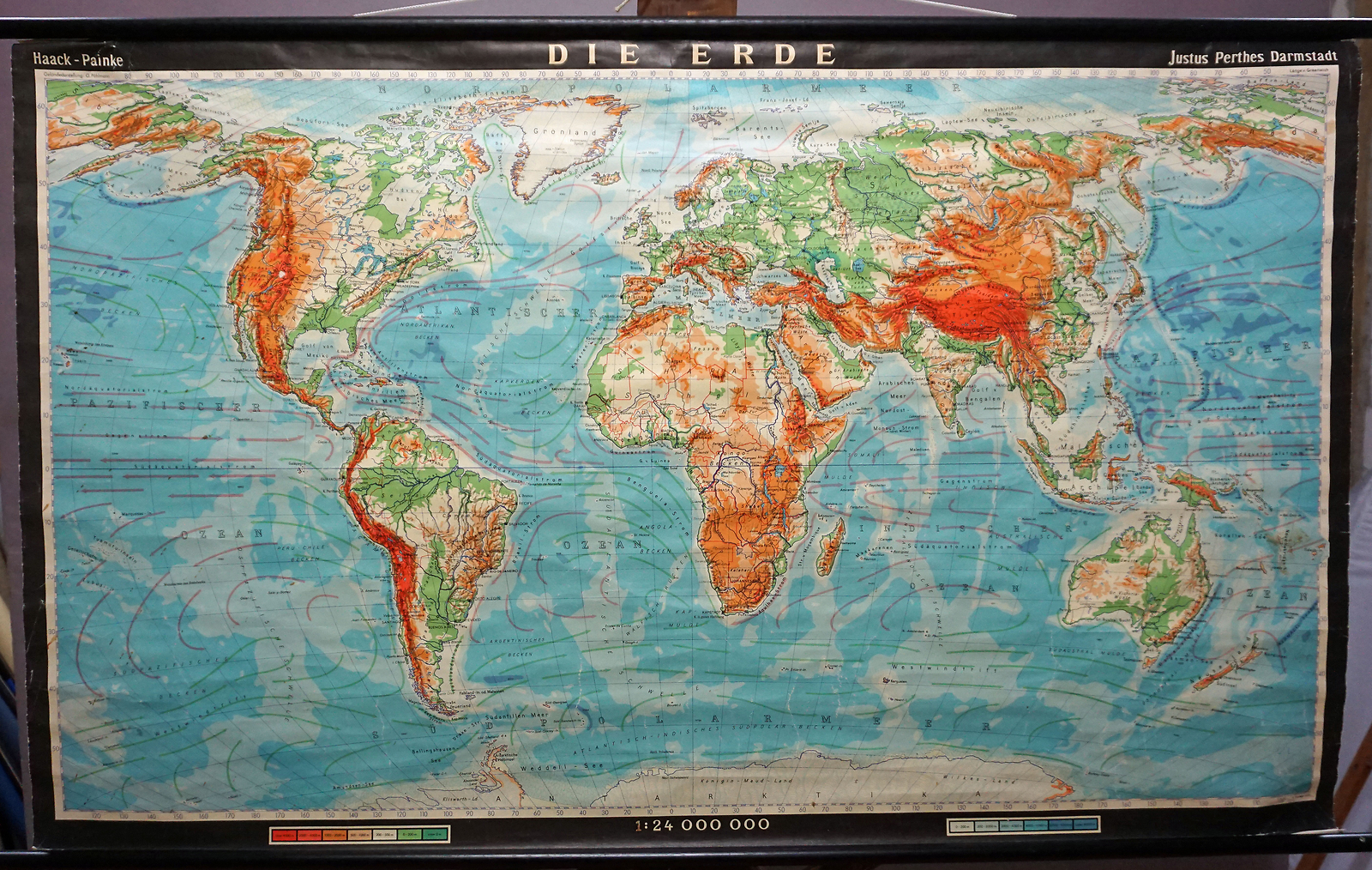 world map rollable poster earth wall chart | Grelly USA