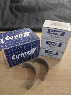 (4) Clevite 77 CB-663P Connecting Rod Bearings - Standard chevy (4 pair ...
