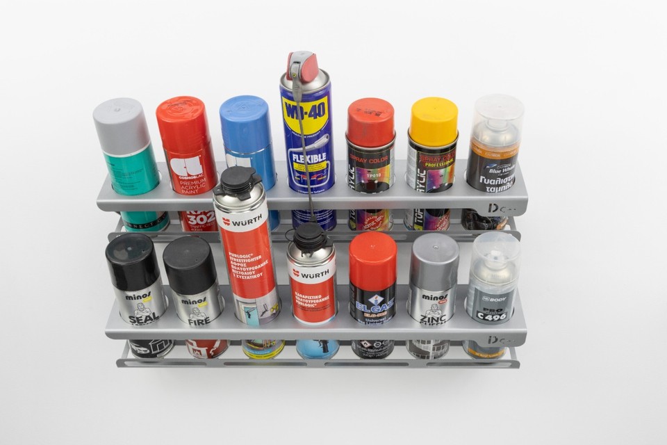 Spray Can Rack / Aerosol Can Holder & Lube Storage Rack | eBay