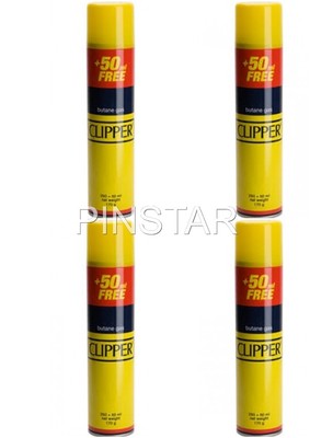 4 X 300ML CLIPPER BUTANE GAS REFILLS LIGHTERS UNIVERSAL VALVE | eBay UK
