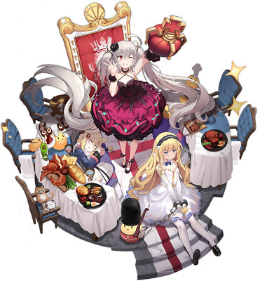 Azur Lane Valiant Party Weatherproof Anime Sticker 6" Car Decal | eBay