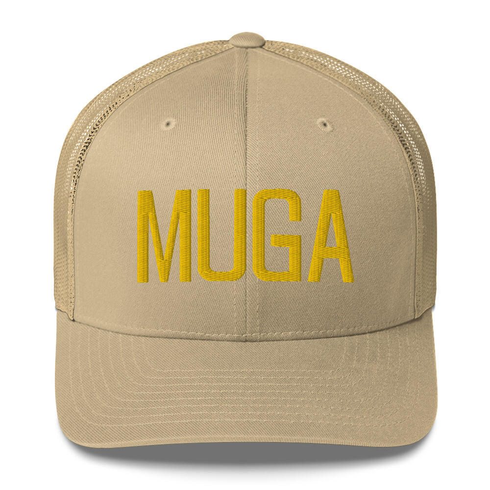 MUGA MAGA Embroidered Trucker Cap Hat | eBay