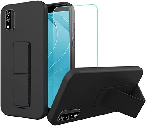 For BLU C5 Max 2022 TPU Case Telescopic Kickstand+Glass Screen ...