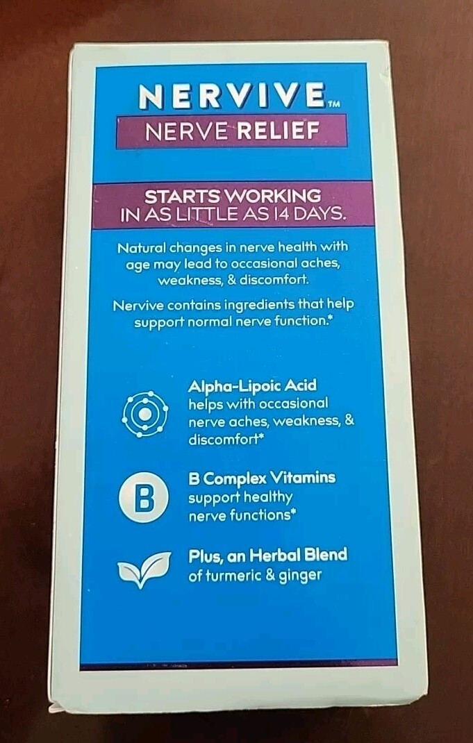 Nervive Nerve Relief - 30 Tablets for sale online | eBay