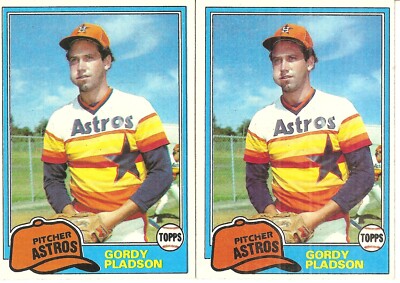 2 CARD GORDY PLADSON BASEBALL CARD LOT 662 | eBay