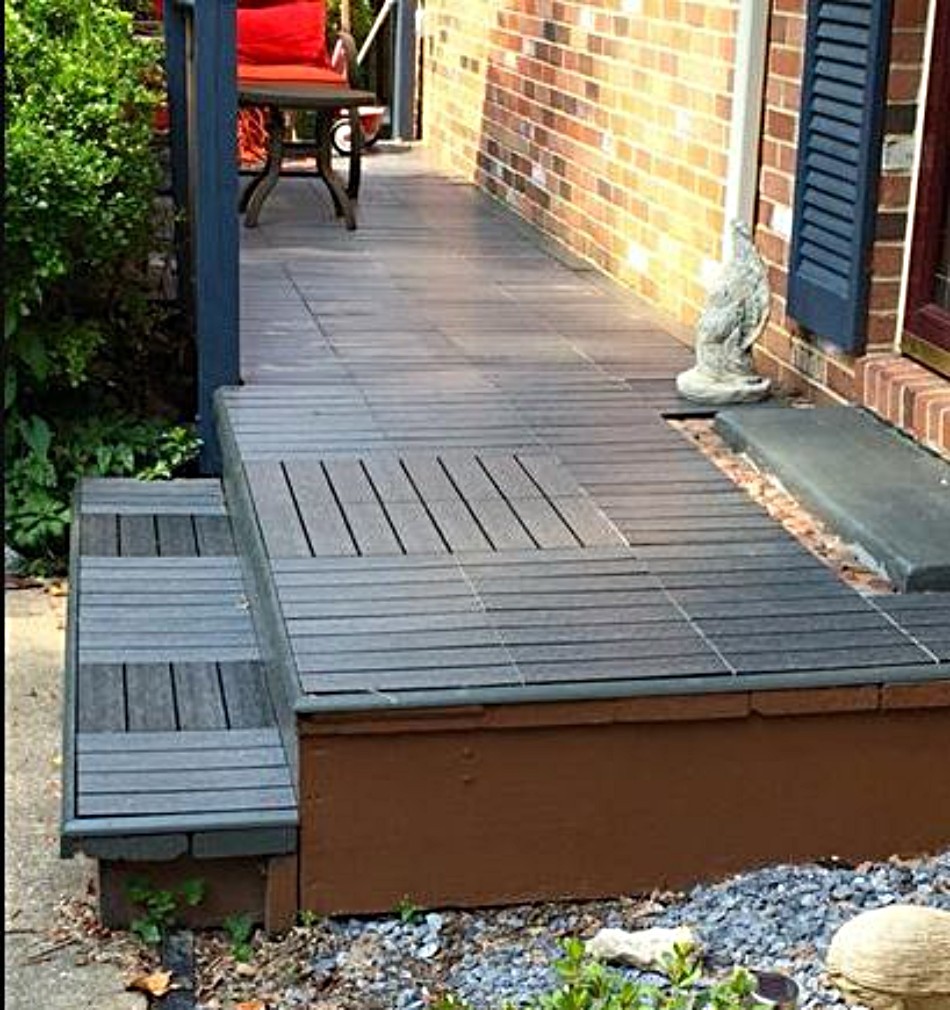 Outdoor Patio Tiles Snap Together Amazon.com: 1 Sq Ft Single