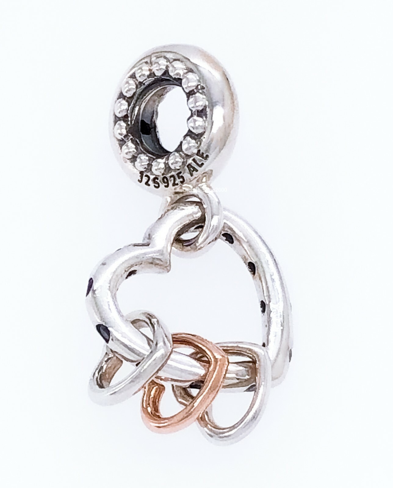 NEW PANDORA Rose 14k Gold Heart Full of Hearts Charm Dangle Pendant ...