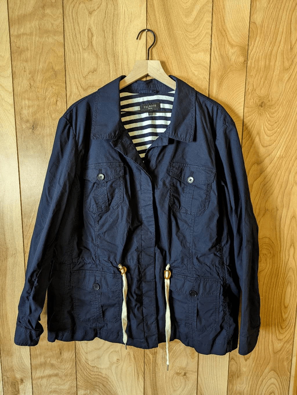 Talbots Woman Classic Field Jacket Lined Cotton Blend… - Gem