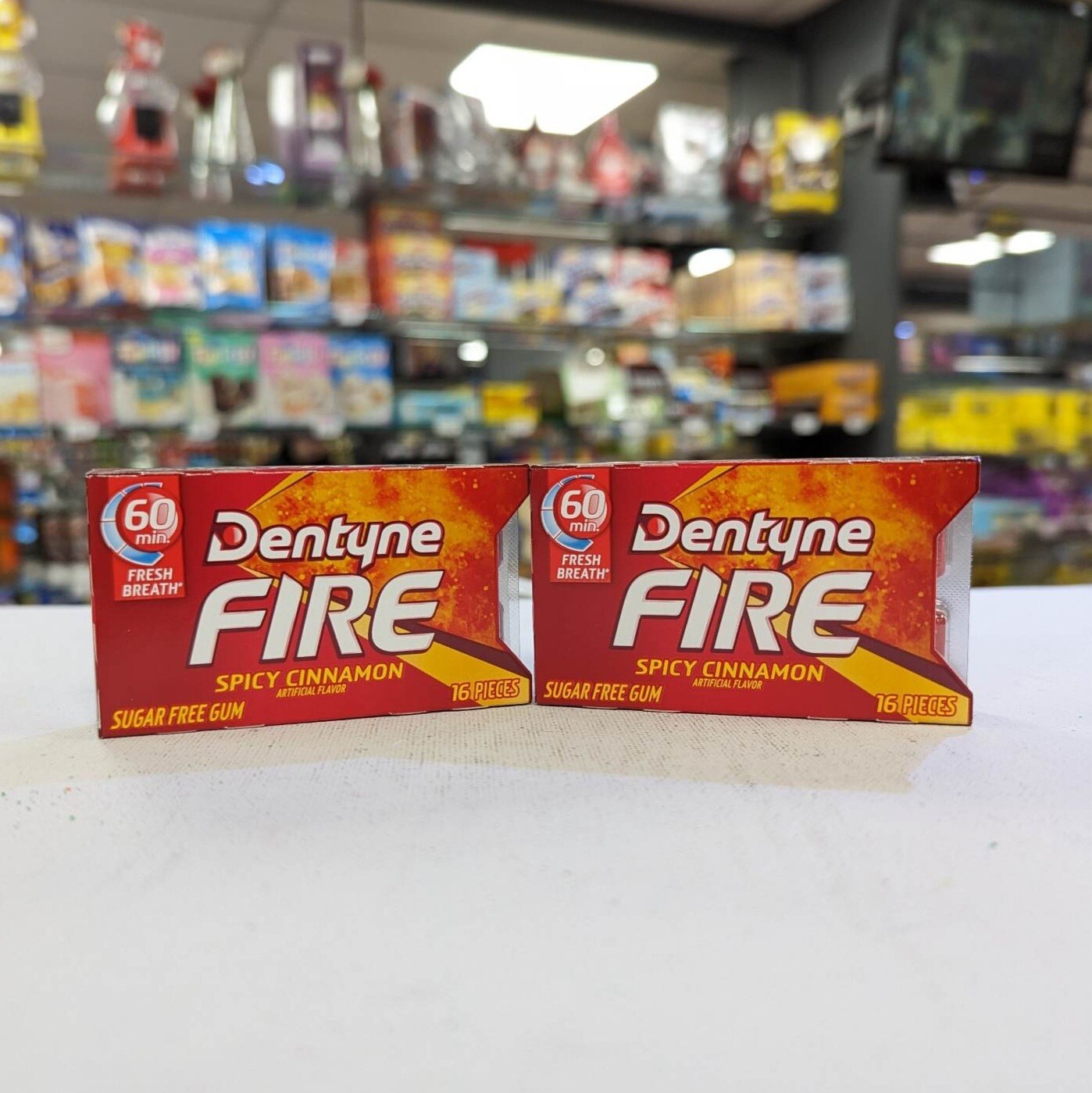 Dentyne Fire Spicy Cinnamon 2 Packs of 16 Pieces American Gum Apr 2020 ...