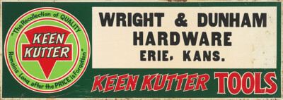 KEEN KUTTER TOOLS DEALER ADVERTISING METAL SIGN | eBay