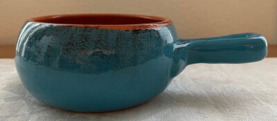 De Silva Italy Terracotta Pottery Baking Dish Soup Bowl w/ Handle ...