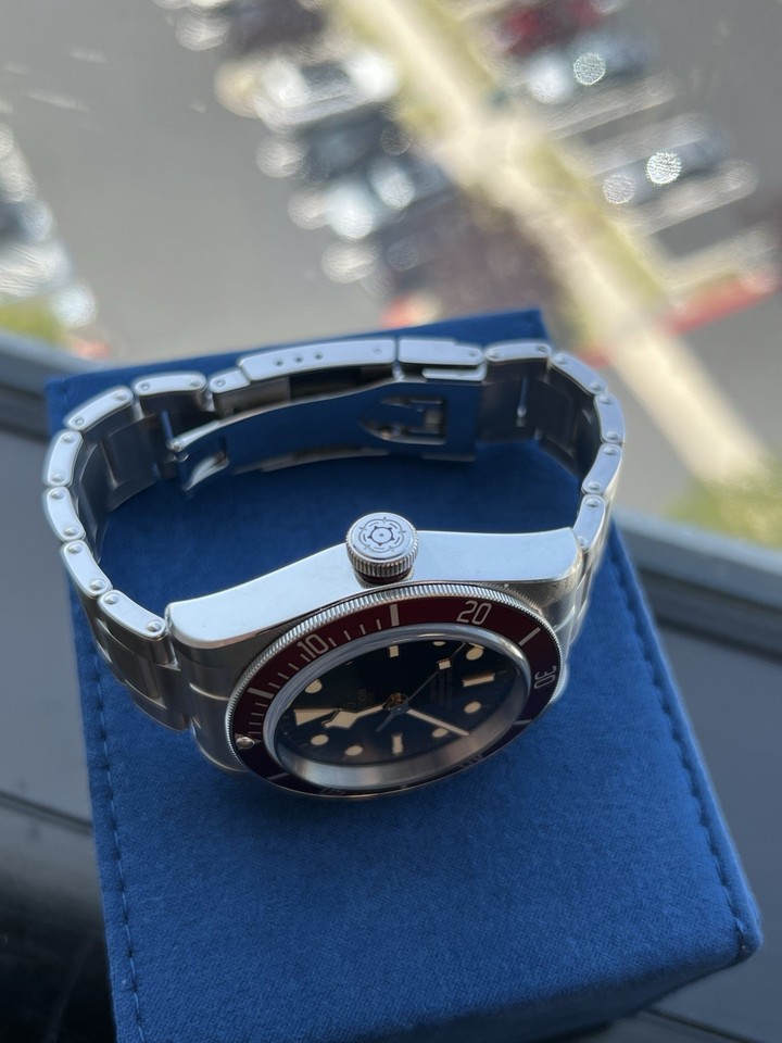 TUDOR Black Bay 41mm 79230R Automatic Stainless Steel Black Dial Red ...