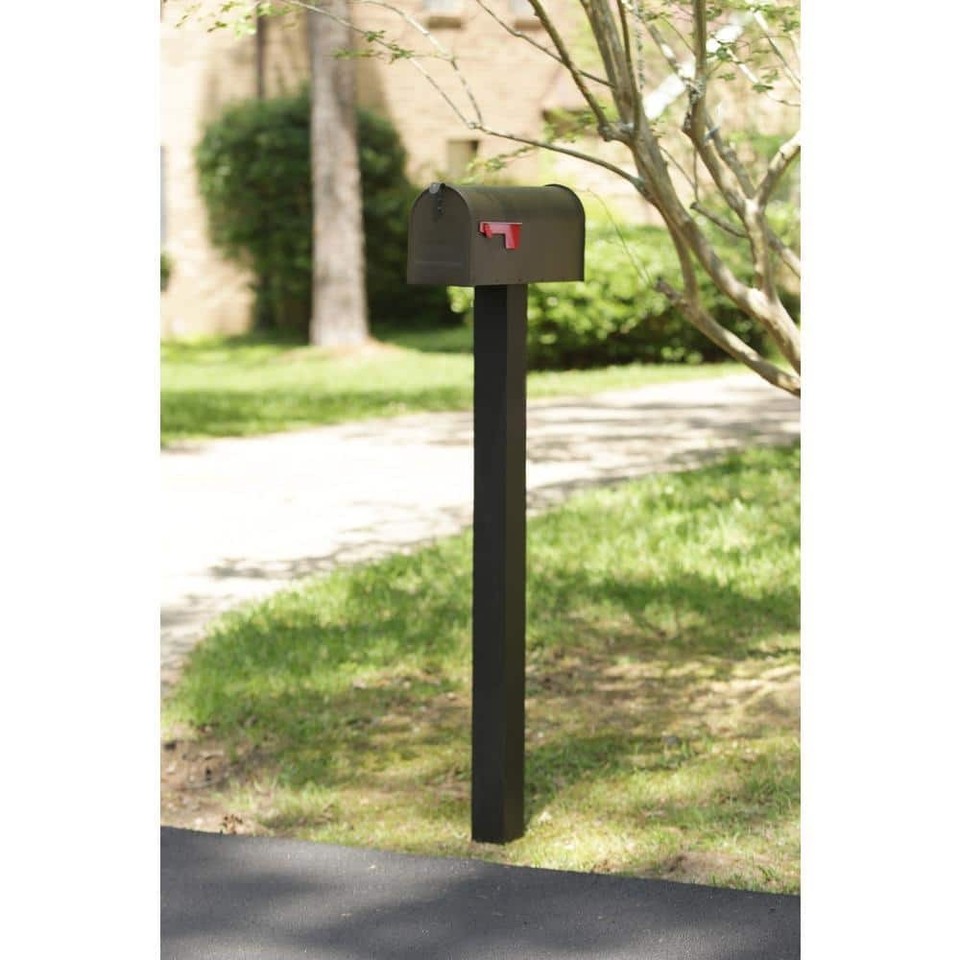 Medium, Architectural Mailboxes Post Mount Mailbox Magnetic Latch Extra ...