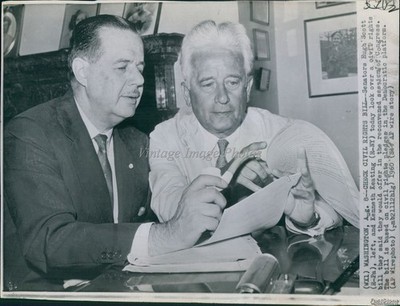 1963 Hugh Scott Kenneth Keating Washington Dc Civil Rights Bill ...