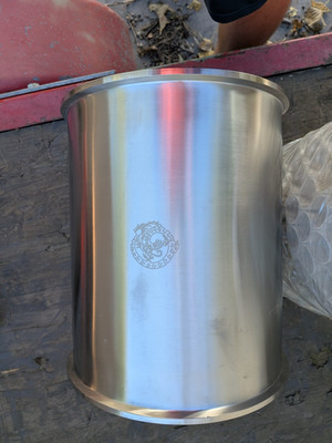 10" diameter x 12" long Tri-Clamp Spool 304 Stainless Steel | eBay
