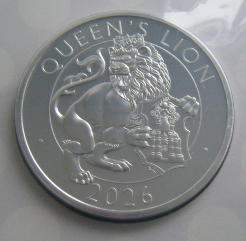 2026 Queen's Lion Tudor Beasts UK £5 BU Coin Royal Mint Sealed Pack in ...