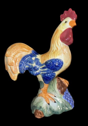 Baum Brothers 3” Rooster Vibrant Colors Ceramics Farmhouse Decor | eBay UK