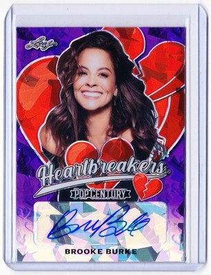 Brooke Burke 2021 Leaf Pop Century Autograph Card 15 Heartbreakers