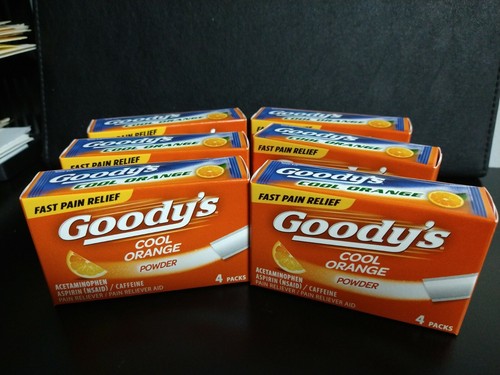 Goody's Cool Orange Headache Powders 24 ct (6-4packs) Exp 04/27 | eBay
