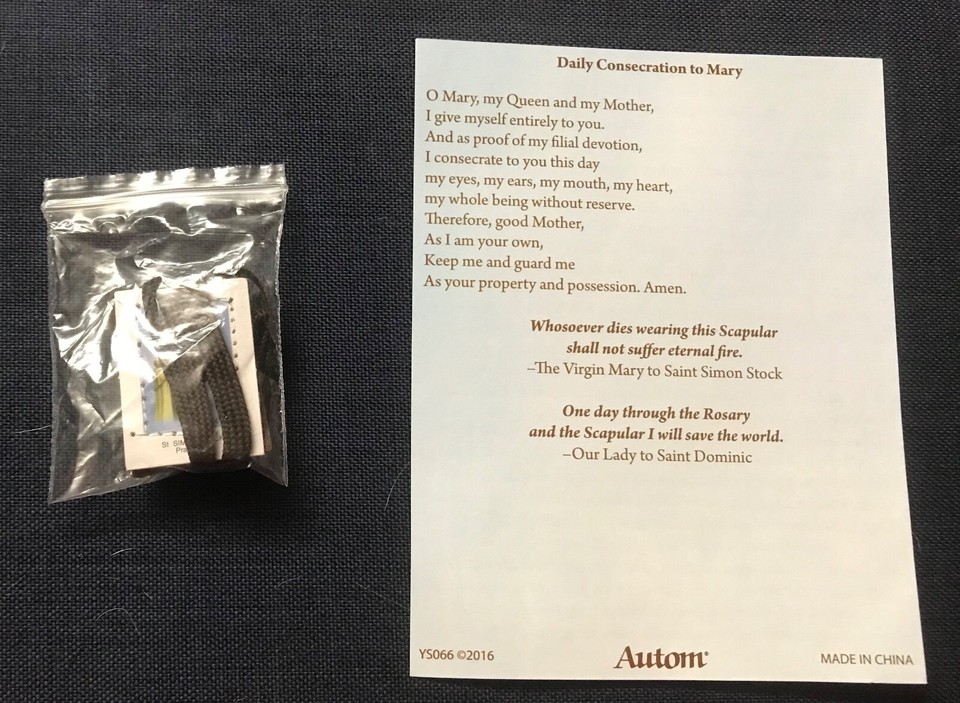 Prayer Pamphlet & Scapular: The Brown Scapular & Prayer Pamphlet | eBay