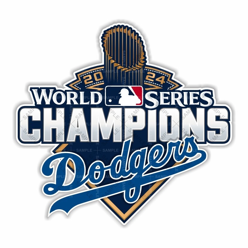 Los Angeles Dodgers World Series Champions 2024 Precision Cut Decal ...