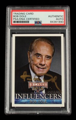 Bob Dole Signed 2016 Decision 2016 #173 (PSA Encapsulated) - A | eBay