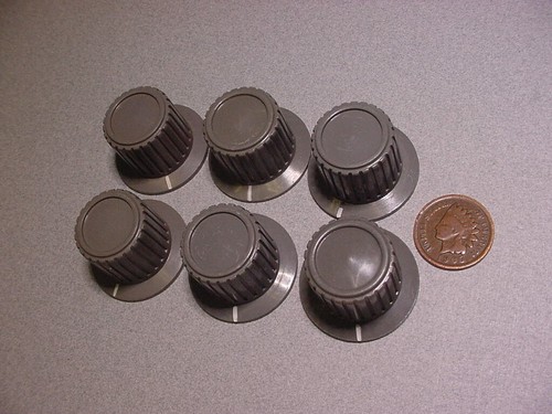 HEATHKIT 6-PIECES GRAY CONTROL KNOB LOT (FOR AMPEX DYNACO SCA-35 &MORE!) | eBay