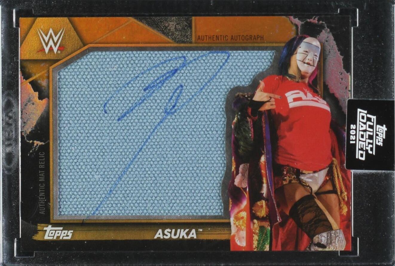 2021 Topps WWE Fully Loaded - Autographed Oversized Mat Relics Asuka #M ...