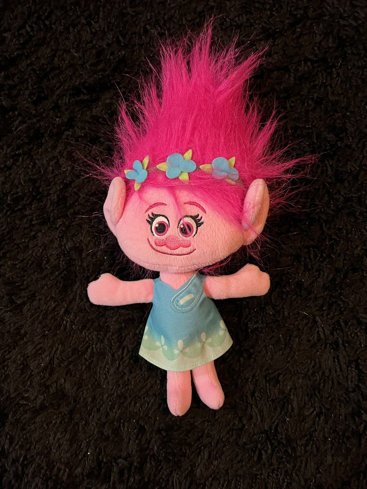 DreamWorks Trolls Movie Princess Poppy Plush Doll Toy 13” Pink Troll ...