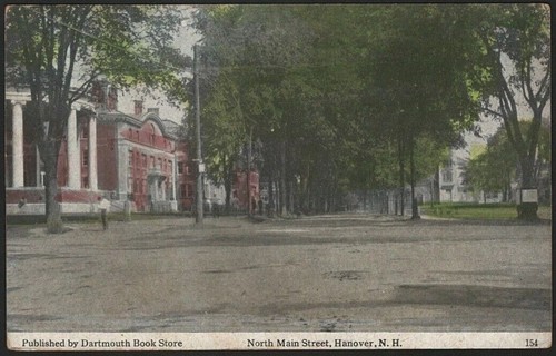 North Main Street Hanover New Hampshire Postcard 1917 | eBay