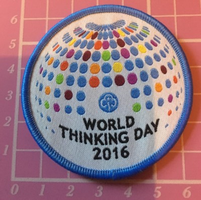 World Thinking Day 2016 WTD Badge Patch Guides Brownies Sew On Camp ...