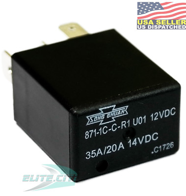 2x Relay Universal RY612 19290 Fits Buick Ford Toyota 5pin Term ...